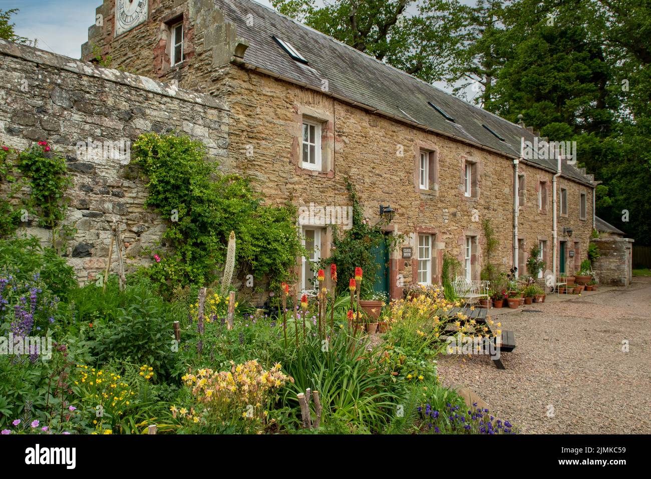 Clock House at Mellerstain House and Gardens, Gordon, The Borders ...