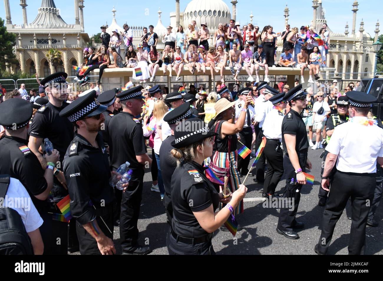 Brighton pride bus parade hi-res stock photography and images - Alamy