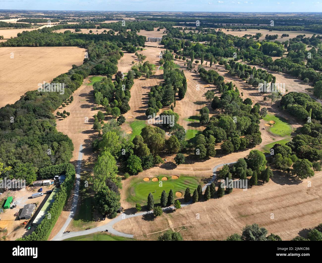 Peterborough, UK. 05th Aug, 2022. Some of the greens at Milton Golf ...