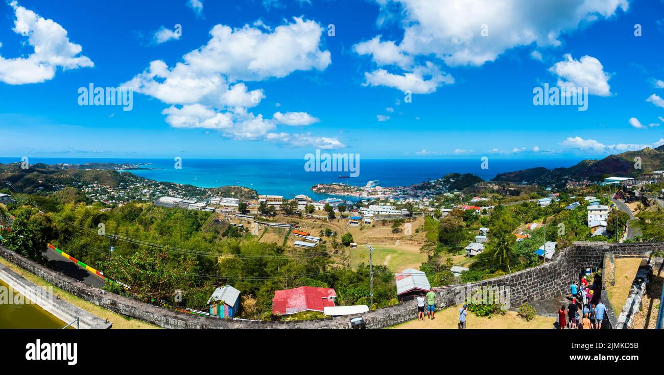 View of Saint George Harbour Stock Photo - Alamy