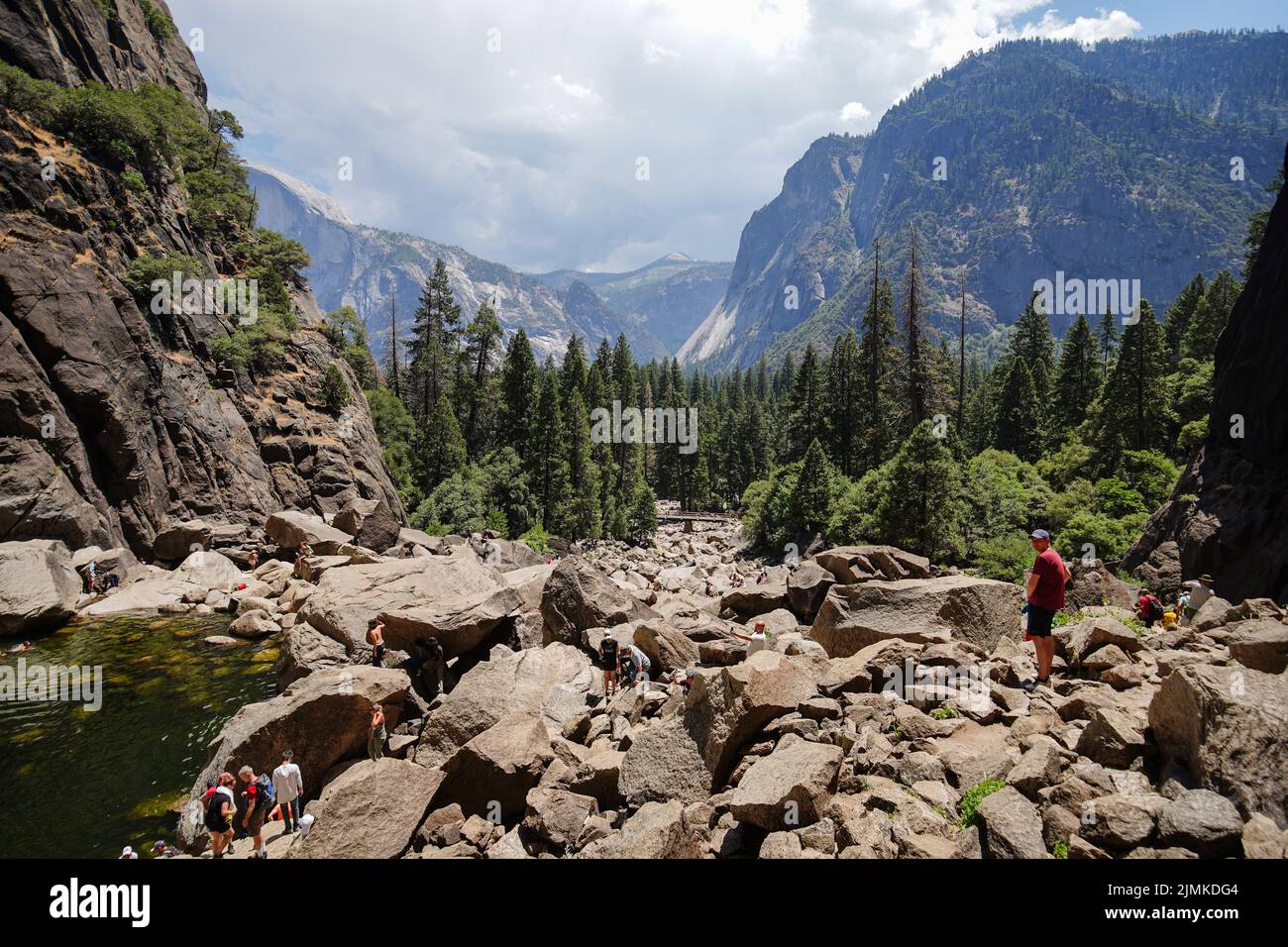 The landscape of Yosemite National Park. Yosemite National Park, a ...