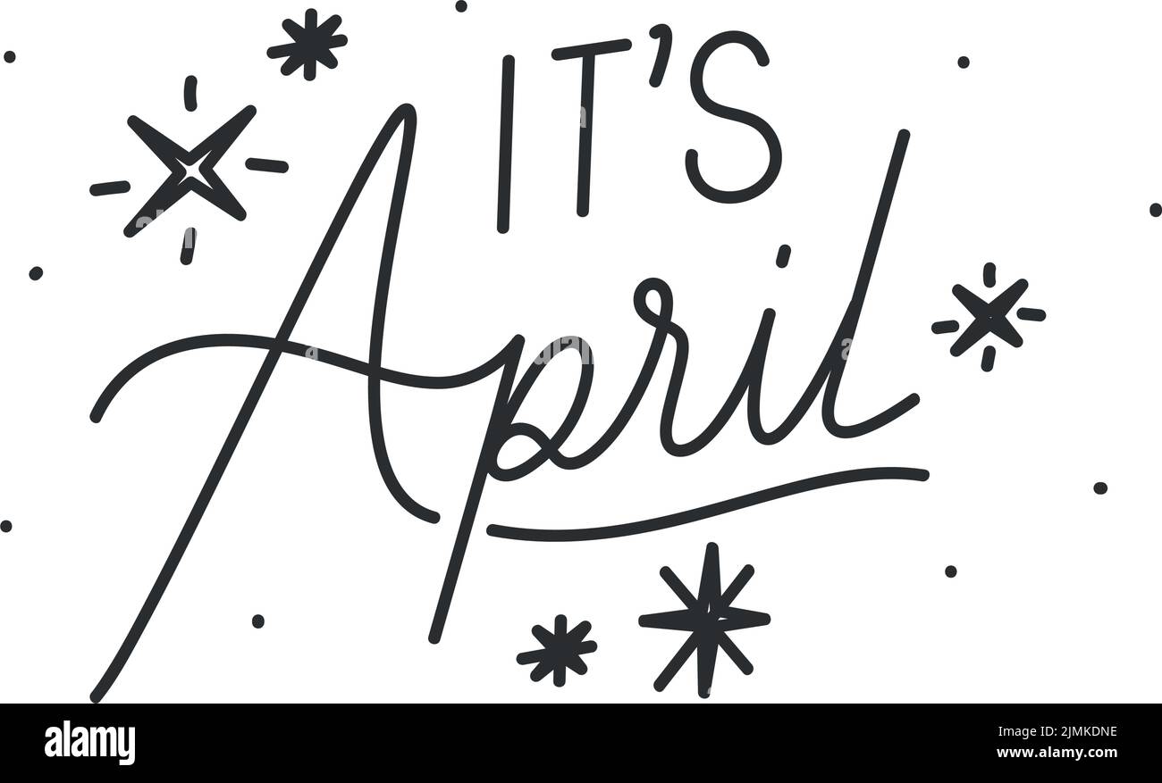 design of its april Stock Vector Image & Art - Alamy