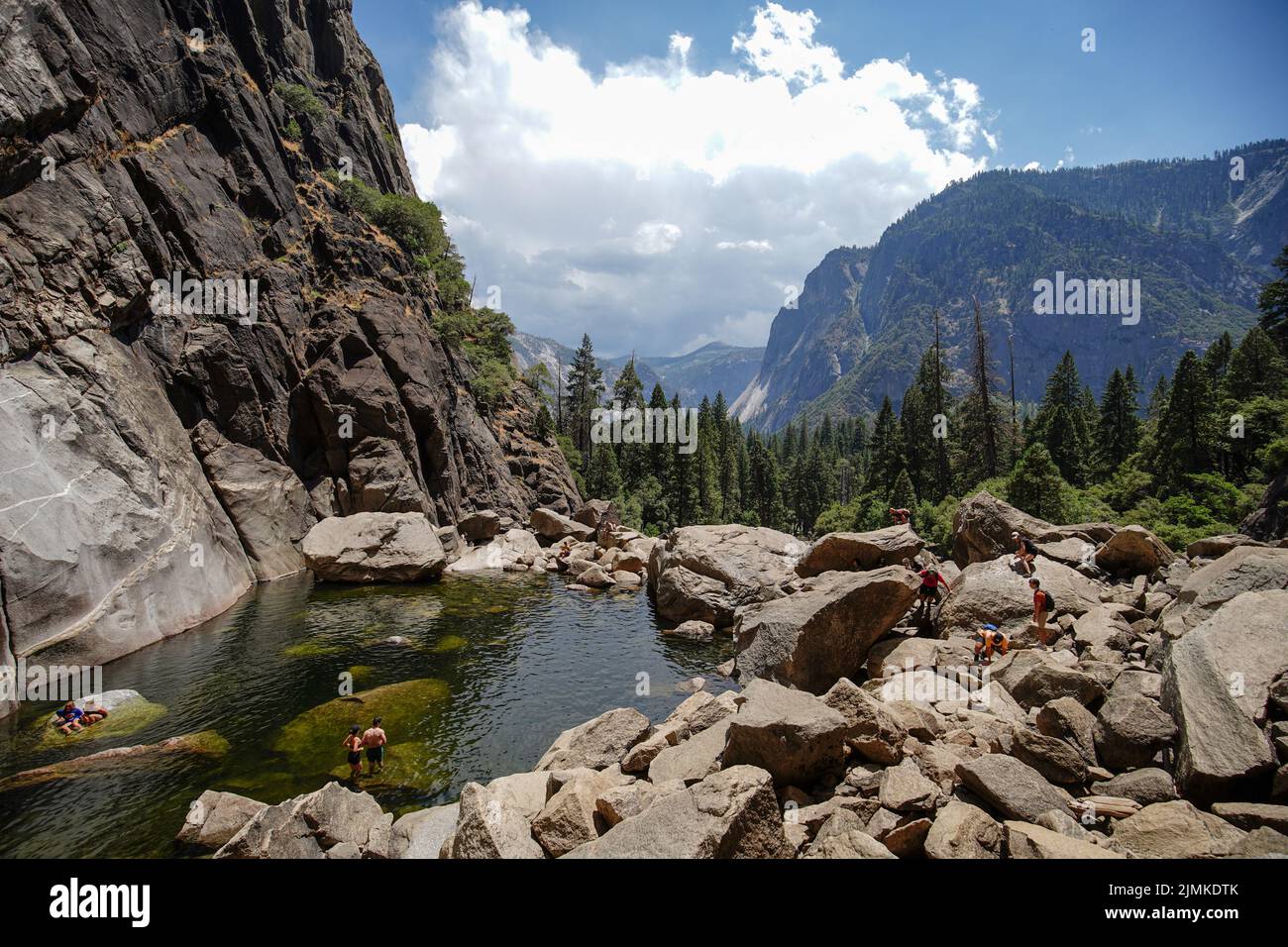 The landscape of Yosemite National Park. Yosemite National Park, a ...