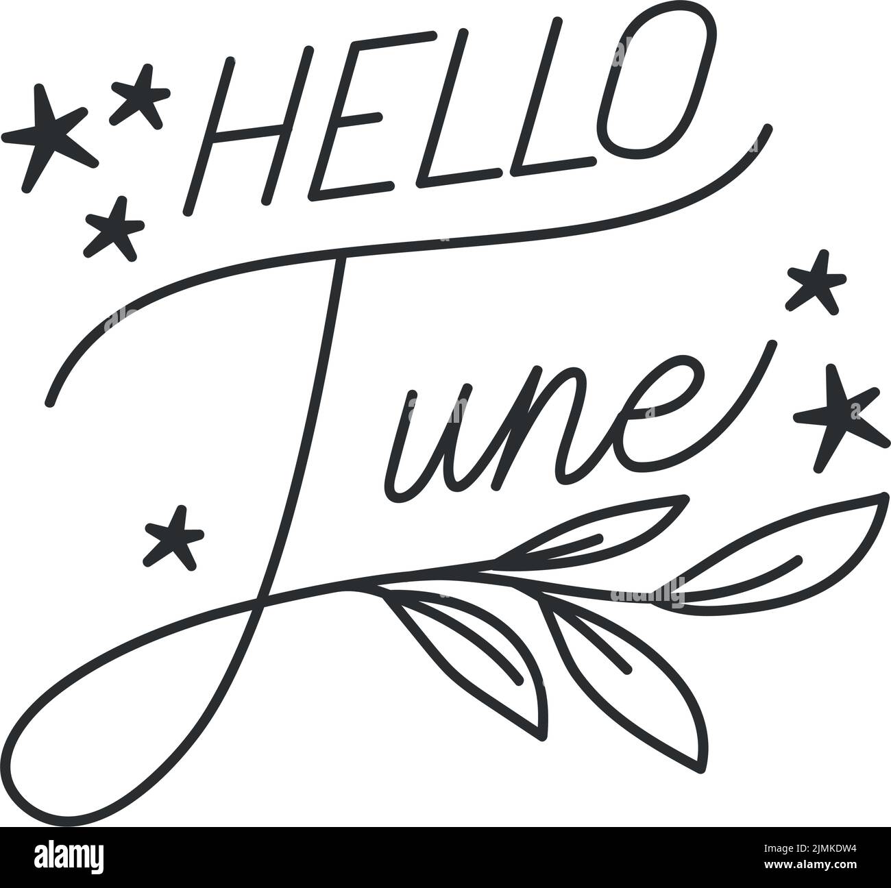 design of hello june Stock Vector Image & Art - Alamy