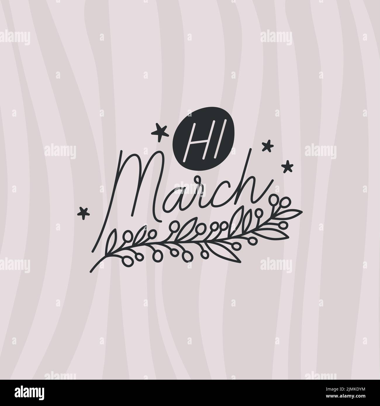 cartel of hi march Stock Vector Image & Art - Alamy