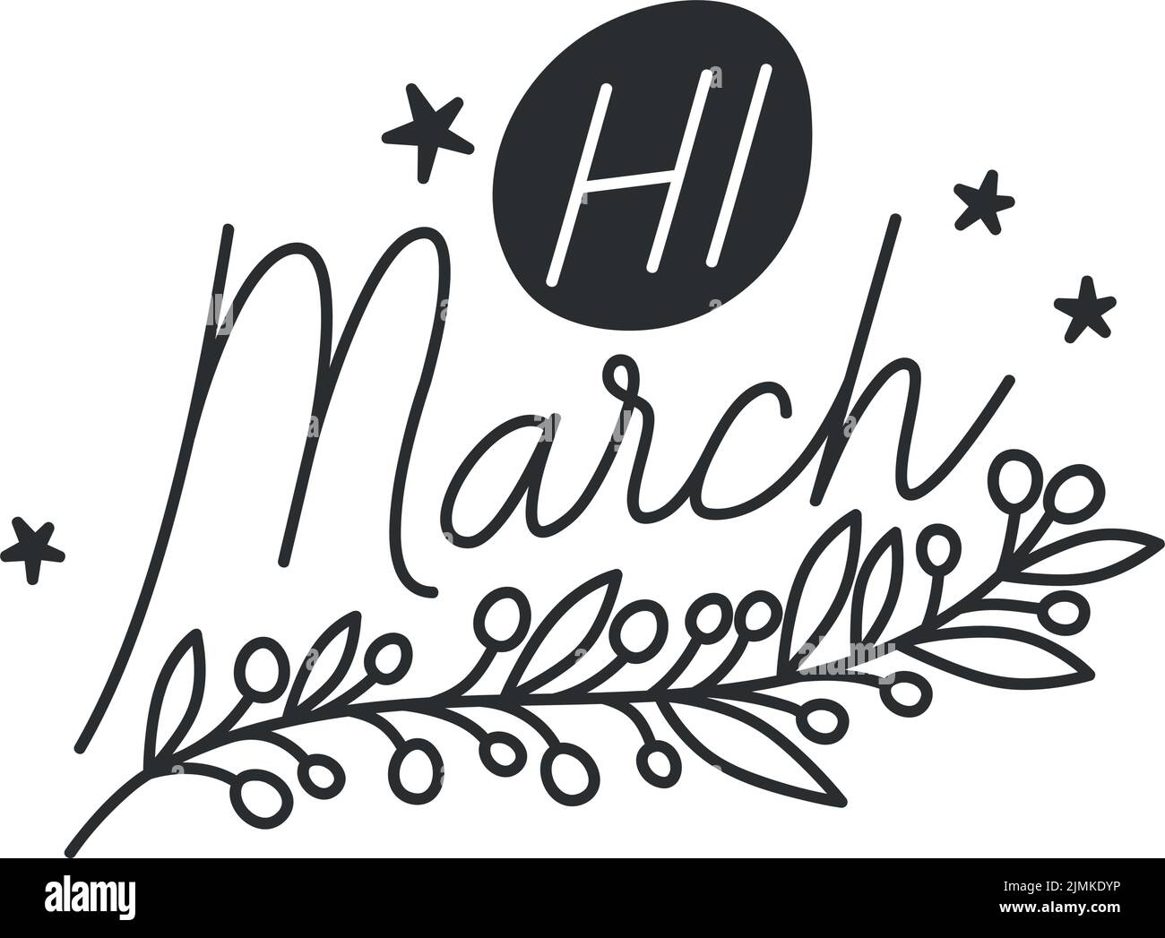 design of hi march Stock Vector Image & Art - Alamy