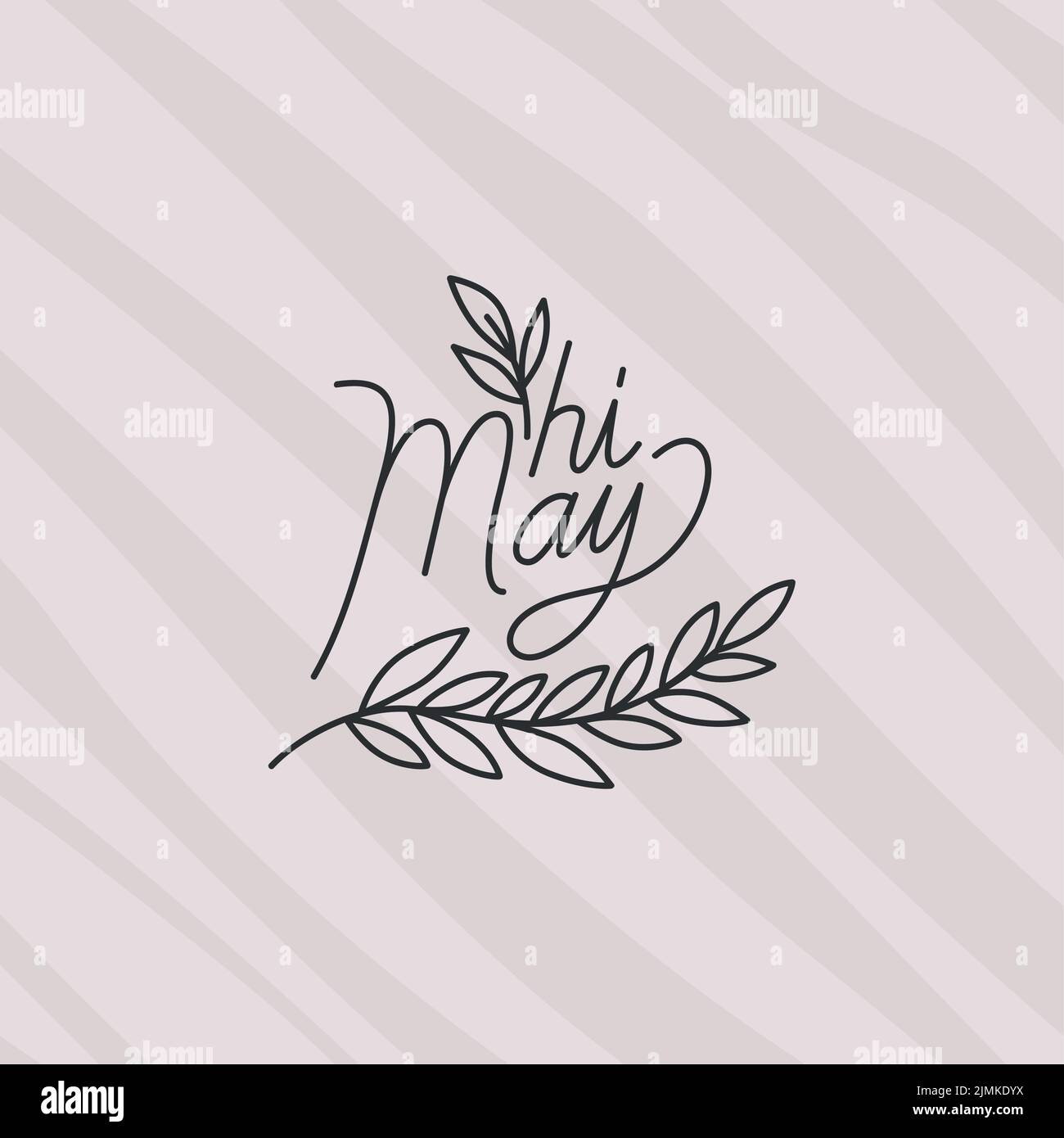 cartel of hi may Stock Vector Image & Art - Alamy