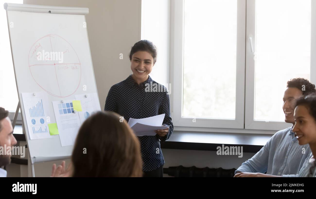 Indian woman lead talk hi-res stock photography and images - Alamy
