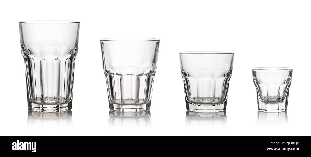 Glass on a white background Stock Photo - Alamy