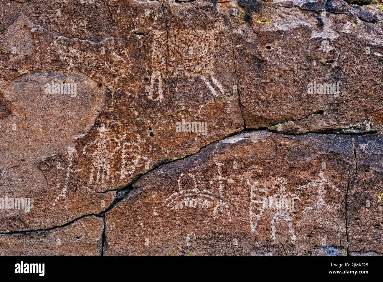 Petroglyphs at tuff outcrop, Mt Irish Archaeological District, Western ...