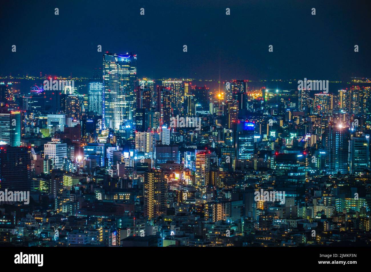 Tokyo night view seen from the observation deck of the Tokyo ...