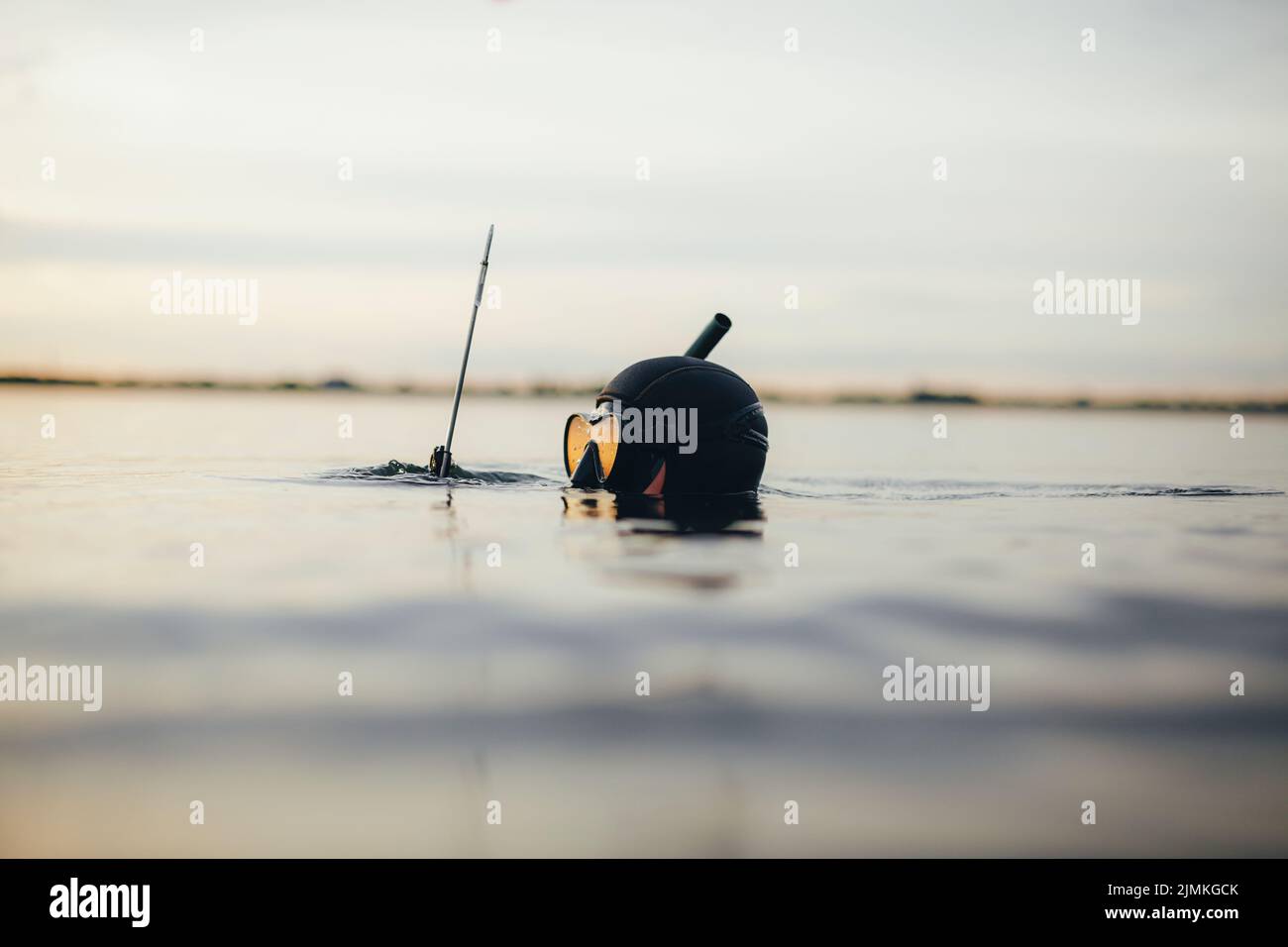 Diver using a harpoon hi-res stock photography and images - Alamy