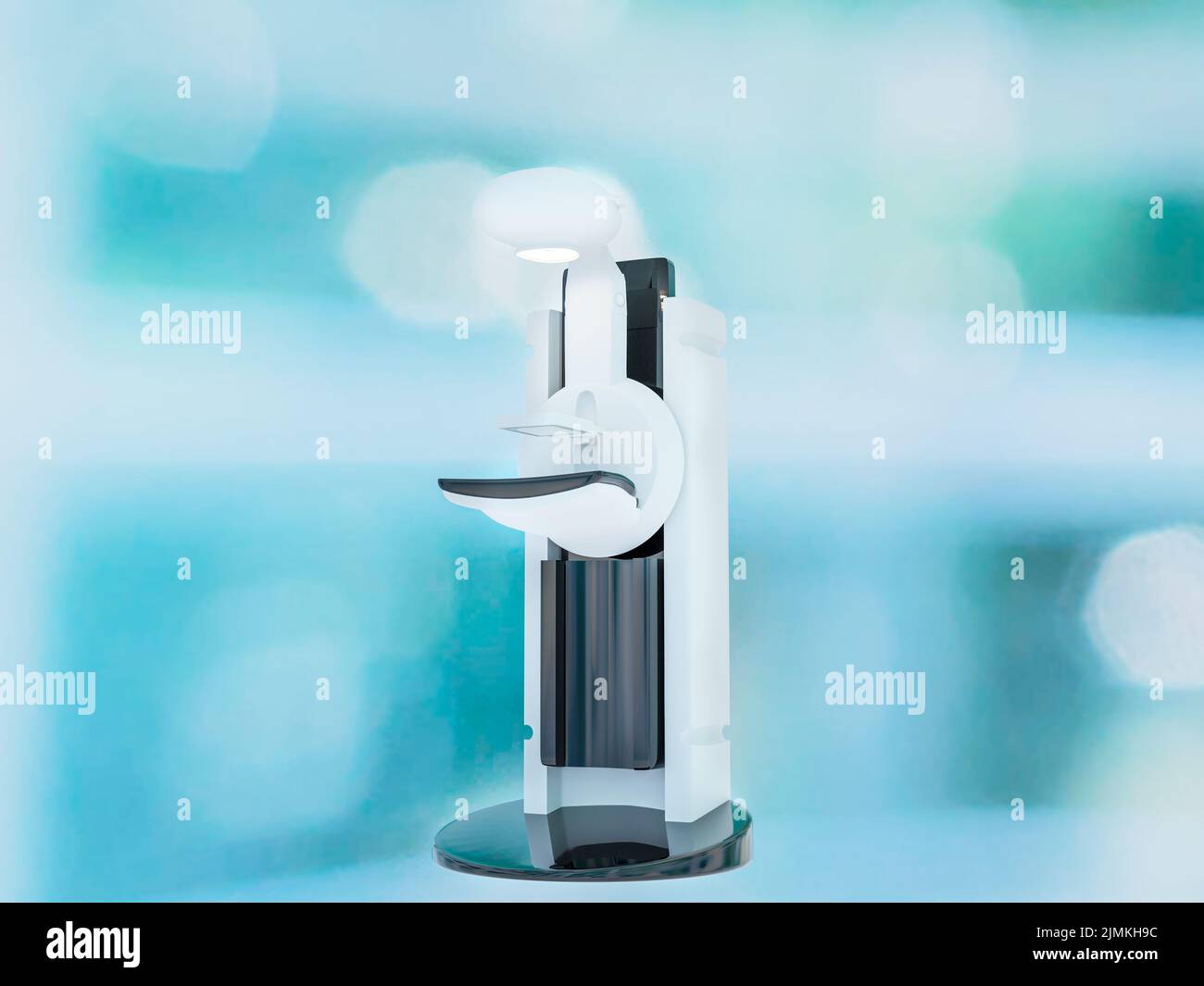 Mammogram device 3D rendering for screening breast cancer in hospital ...