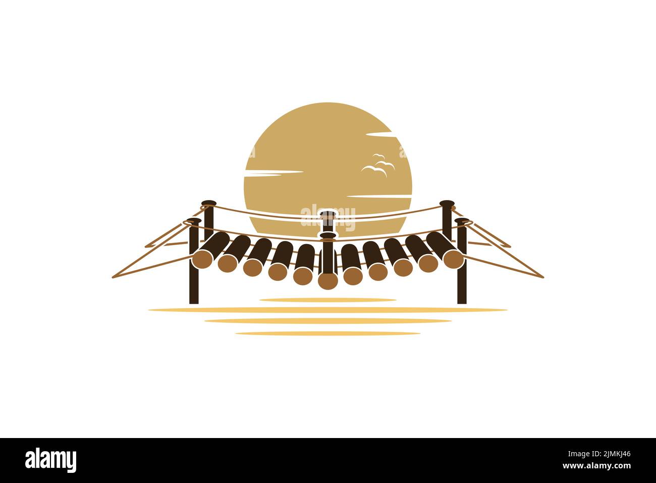 Old bridge beam Stock Vector Images - Alamy