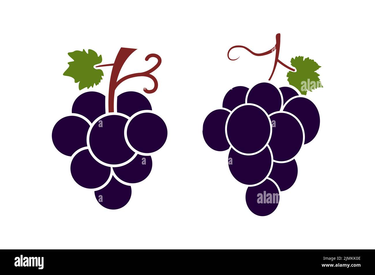 Simple Illustration Of Grape Fruit Vector Stock Vector Image & Art - Alamy