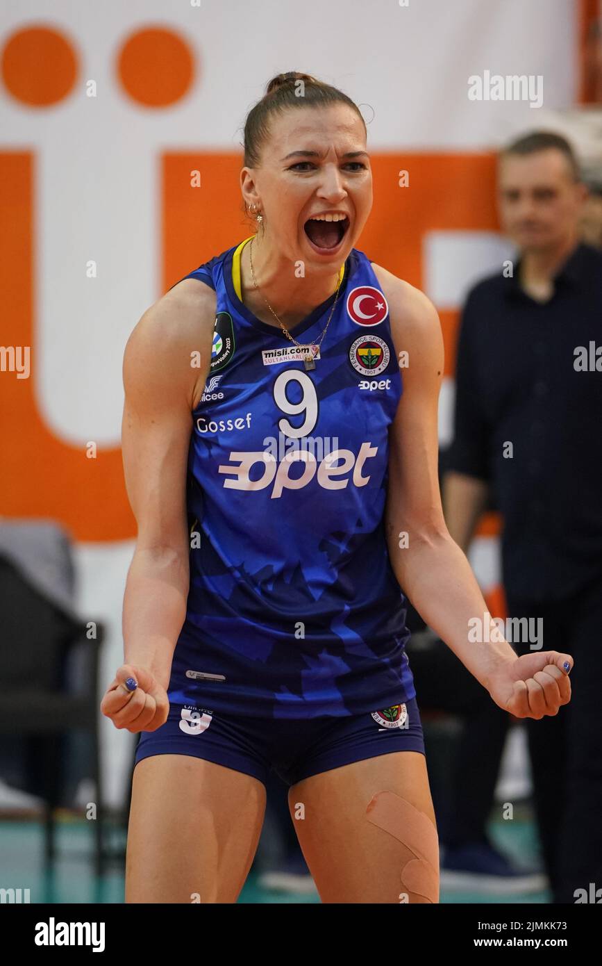 ISTANBUL, TURKEY - APRIL 25, 2022: Meliha Ismailoglu in Eczacibasi ...
