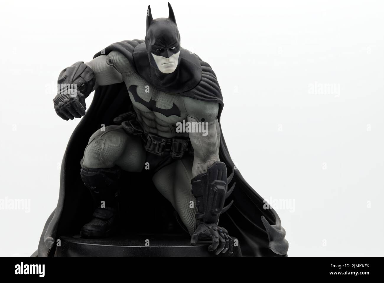 Batman miniature isolated on white background Stock Photo - Alamy