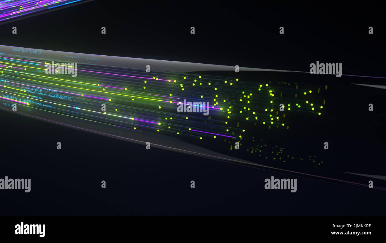 Optical Fiber Algorithm Streams Stock Photo - Alamy