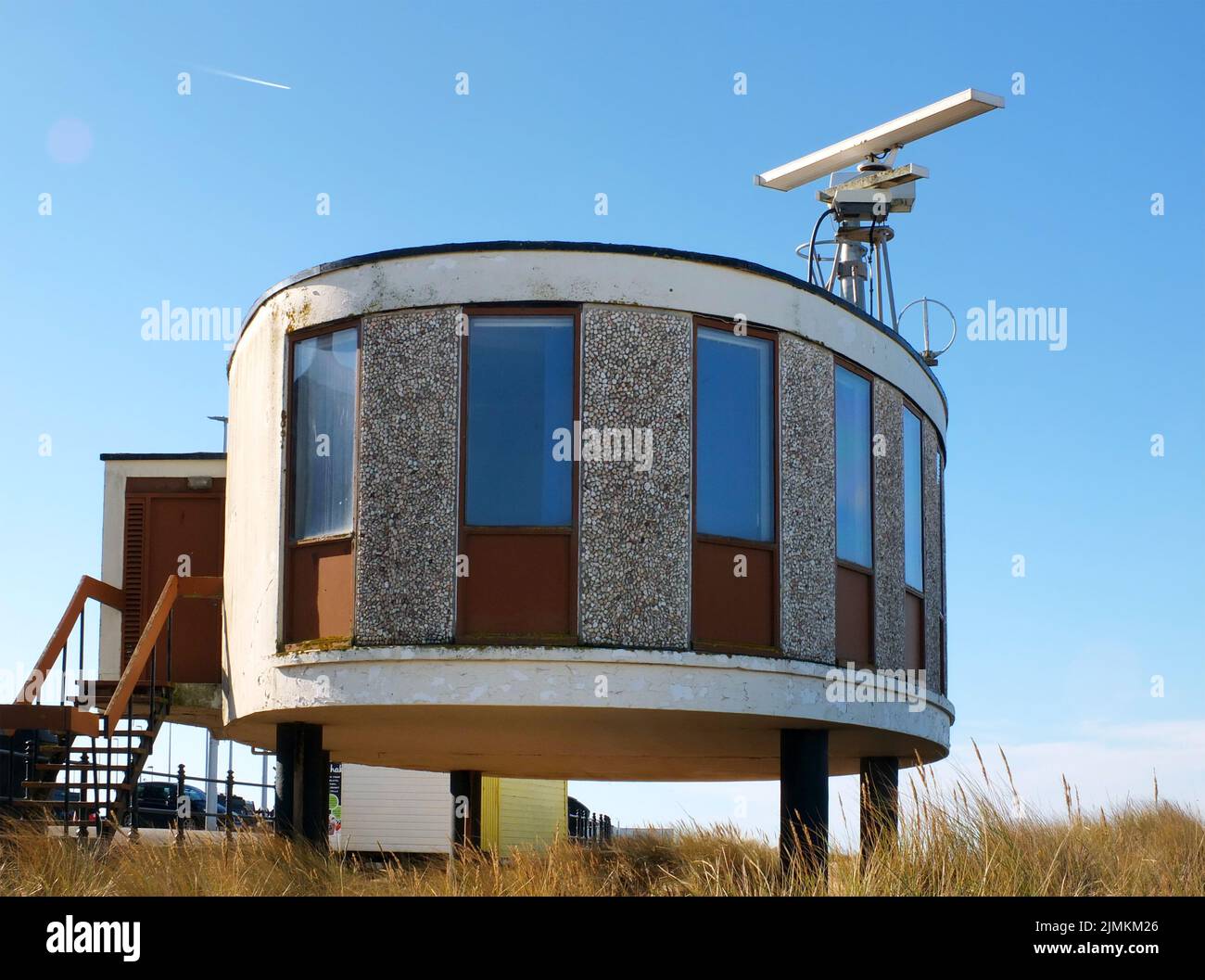 The coastal radar station in Fleetwood Lancashire, a 1960s concrete ...