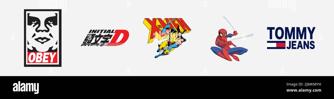 Spider logo design hi-res stock photography and images - Alamy