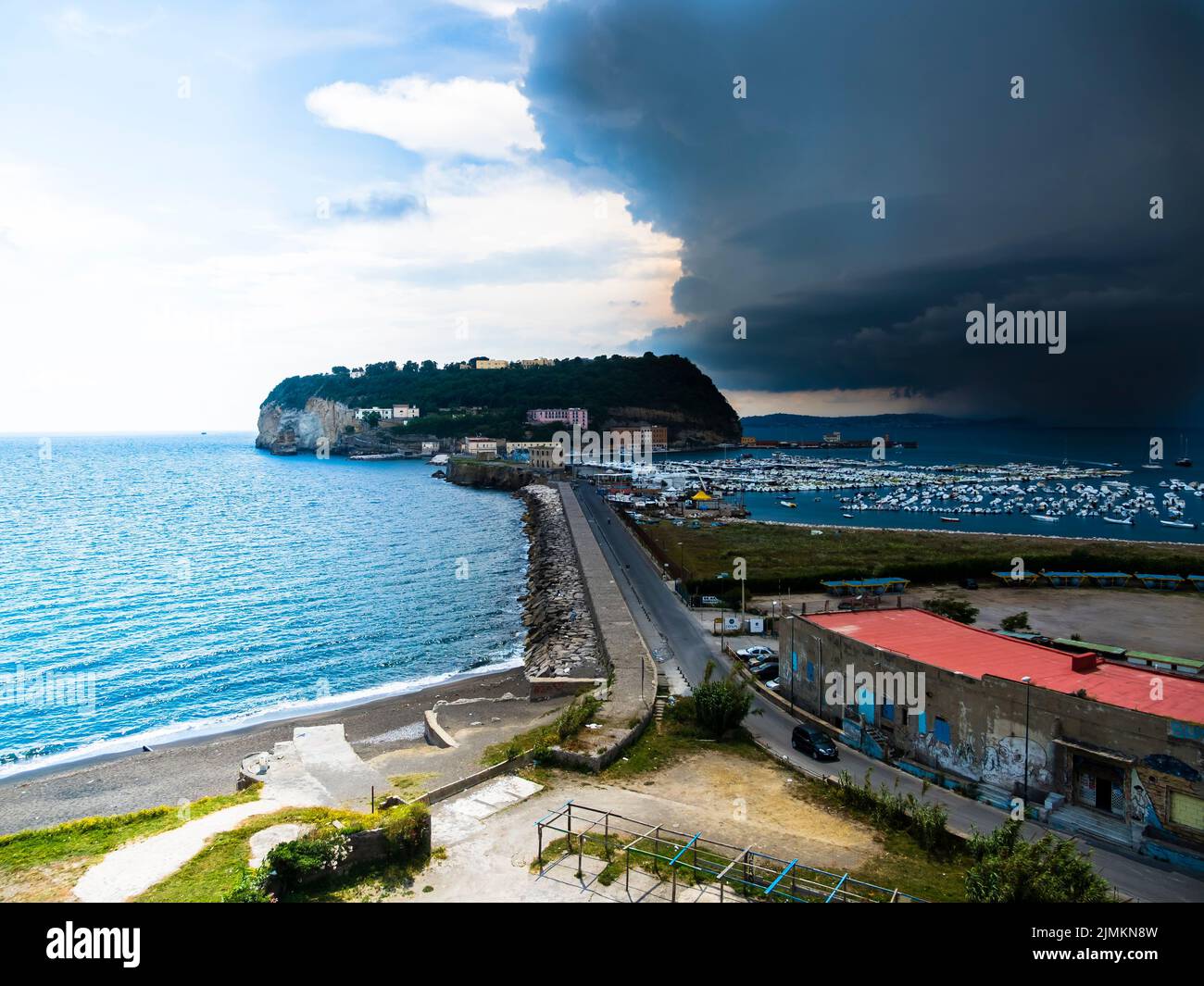 View of the Nisida Peninsula Stock Photo - Alamy