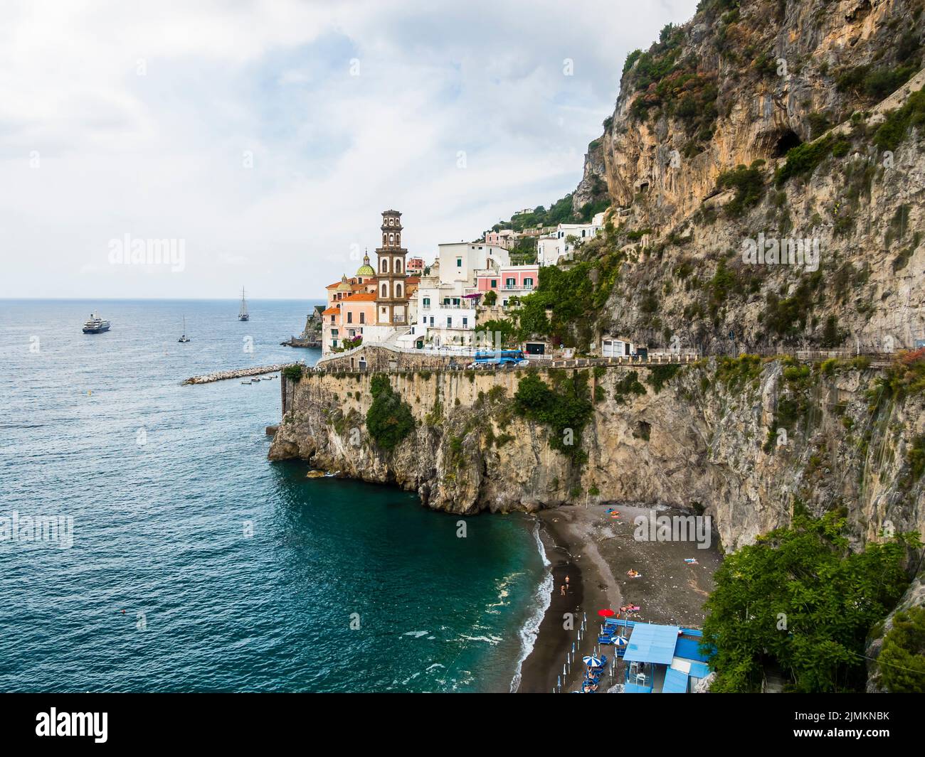 Cliff near Atrani Stock Photo - Alamy