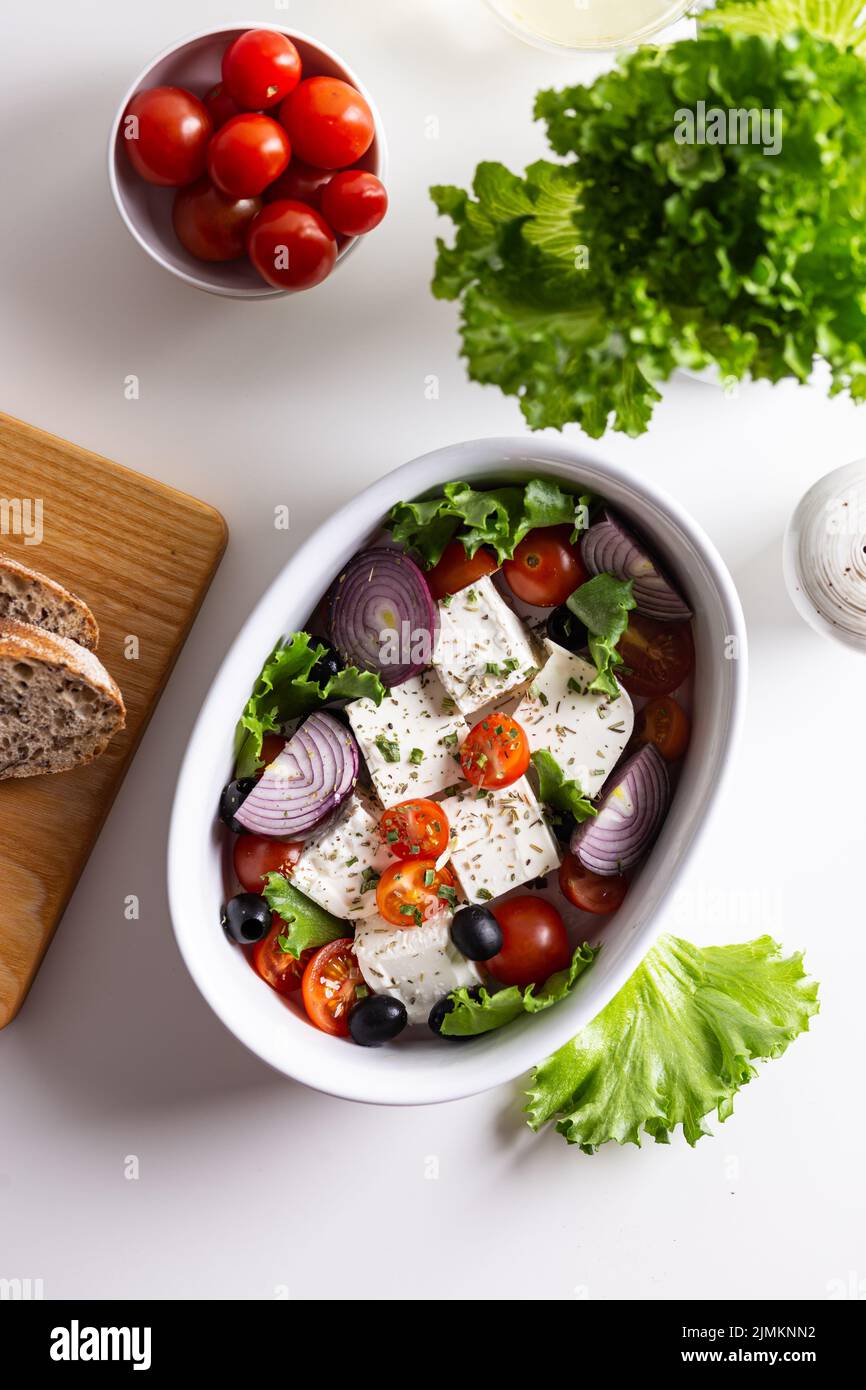 Feta cheese baked vegetables hi-res stock photography and images - Alamy