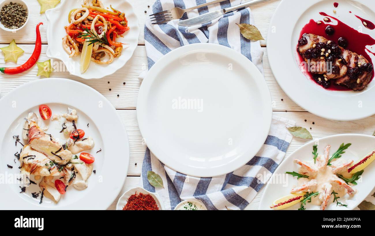 Menu dishes hi-res stock photography and images - Alamy