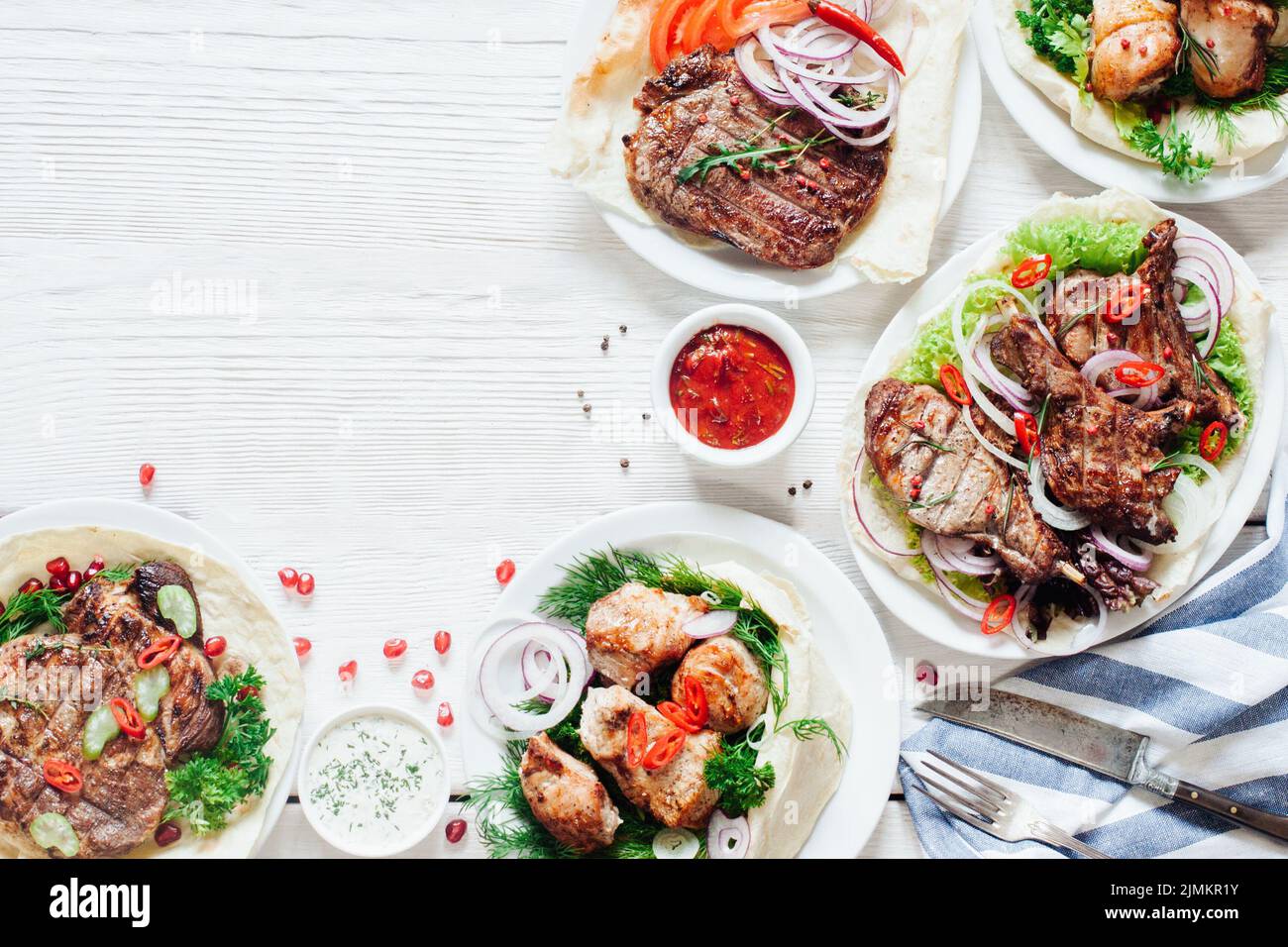 Bbq grill party flat hi-res stock photography and images - Alamy