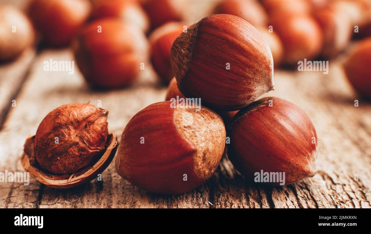 healthy diet organic food ingredient hazelnuts Stock Photo - Alamy