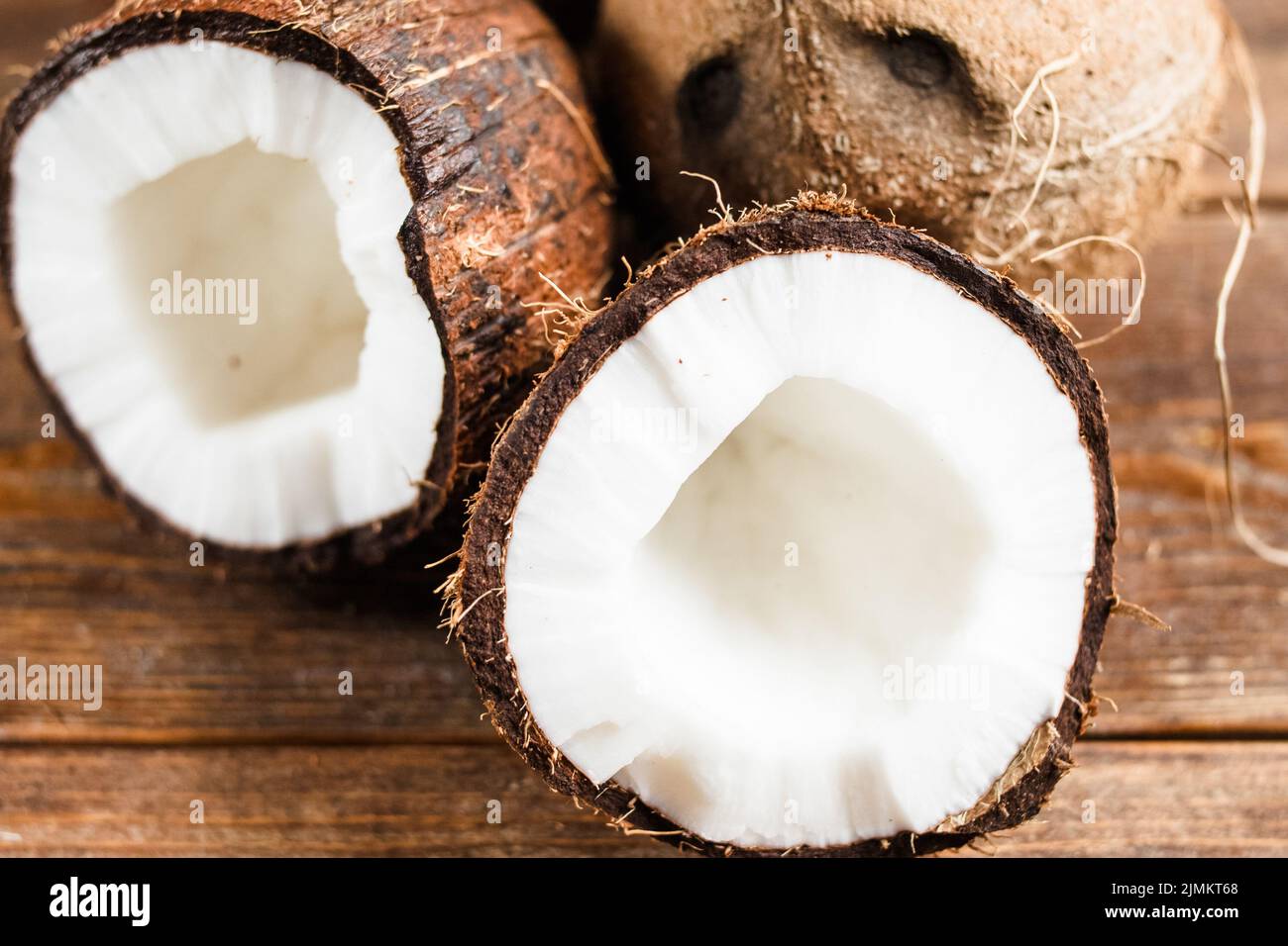 exotic fruit healthy food ingredient coconut Stock Photo - Alamy