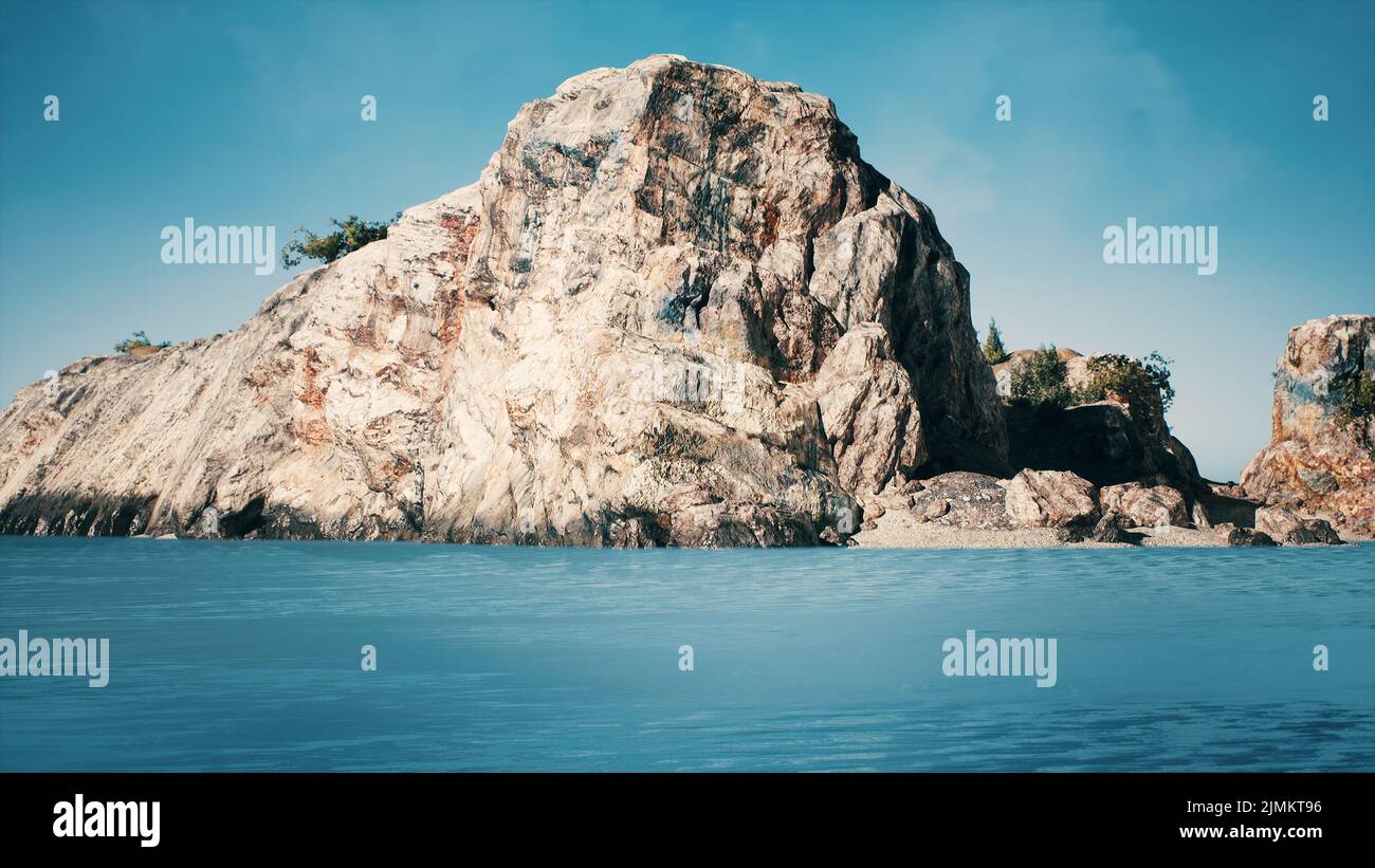 Rock formation on the Costa Brava Stock Photo - Alamy