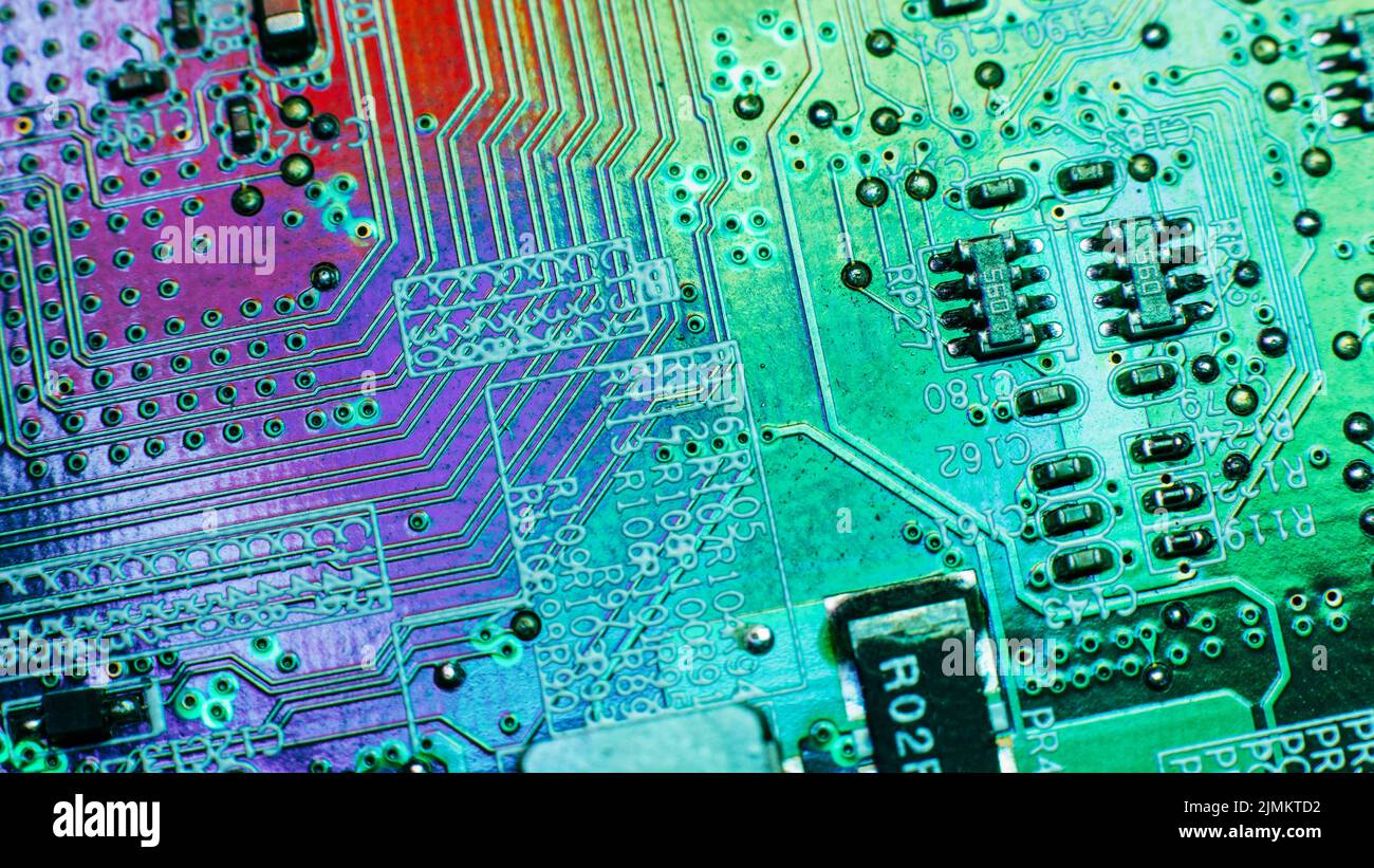 Purple circuit board hi-res stock photography and images - Alamy