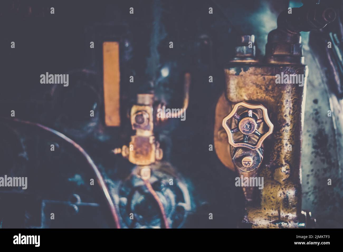 Image of old steam engine facility Stock Photo - Alamy