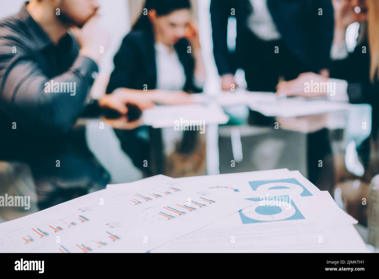 marketing analysis professional team graphs charts Stock Photo - Alamy