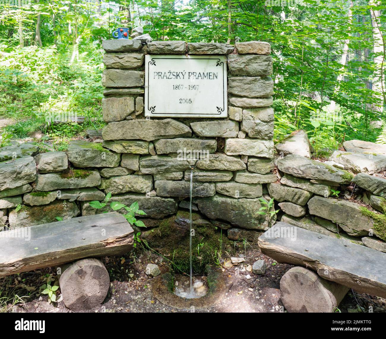 JESENIK SPA - CZECH REPUBLIC - JULY 18, 2022: Prazsky pramen, Prague ...