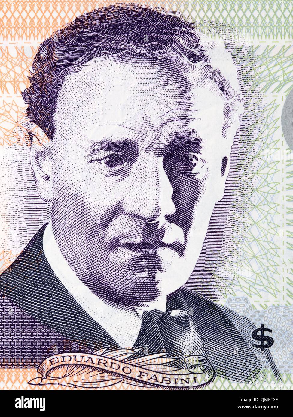 Eduardo Fabini portrait from Uruguayan money - Pesos Stock Photo - Alamy