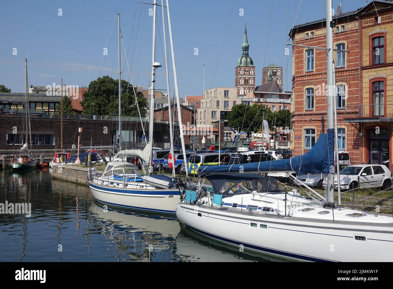 Cross channel in Stralsundi Stock Photo - Alamy
