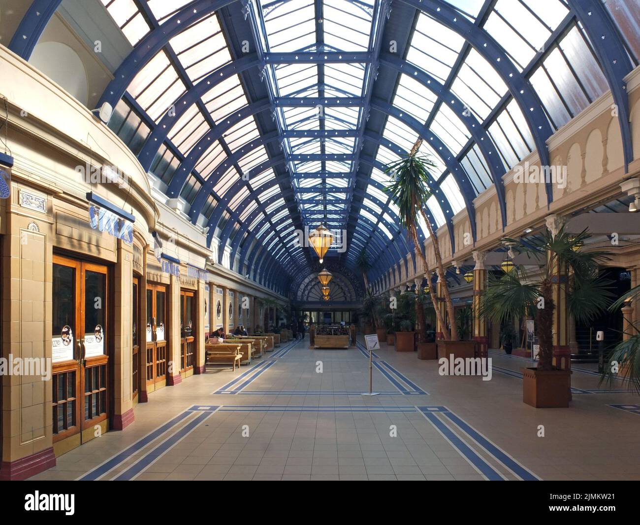 People in the arcade area of the winter gardens in blackpool Stock ...