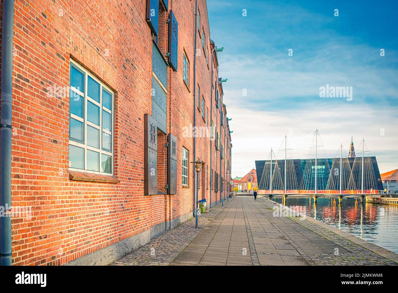 Old brick house on the embankment of the canal leading to the Five ...