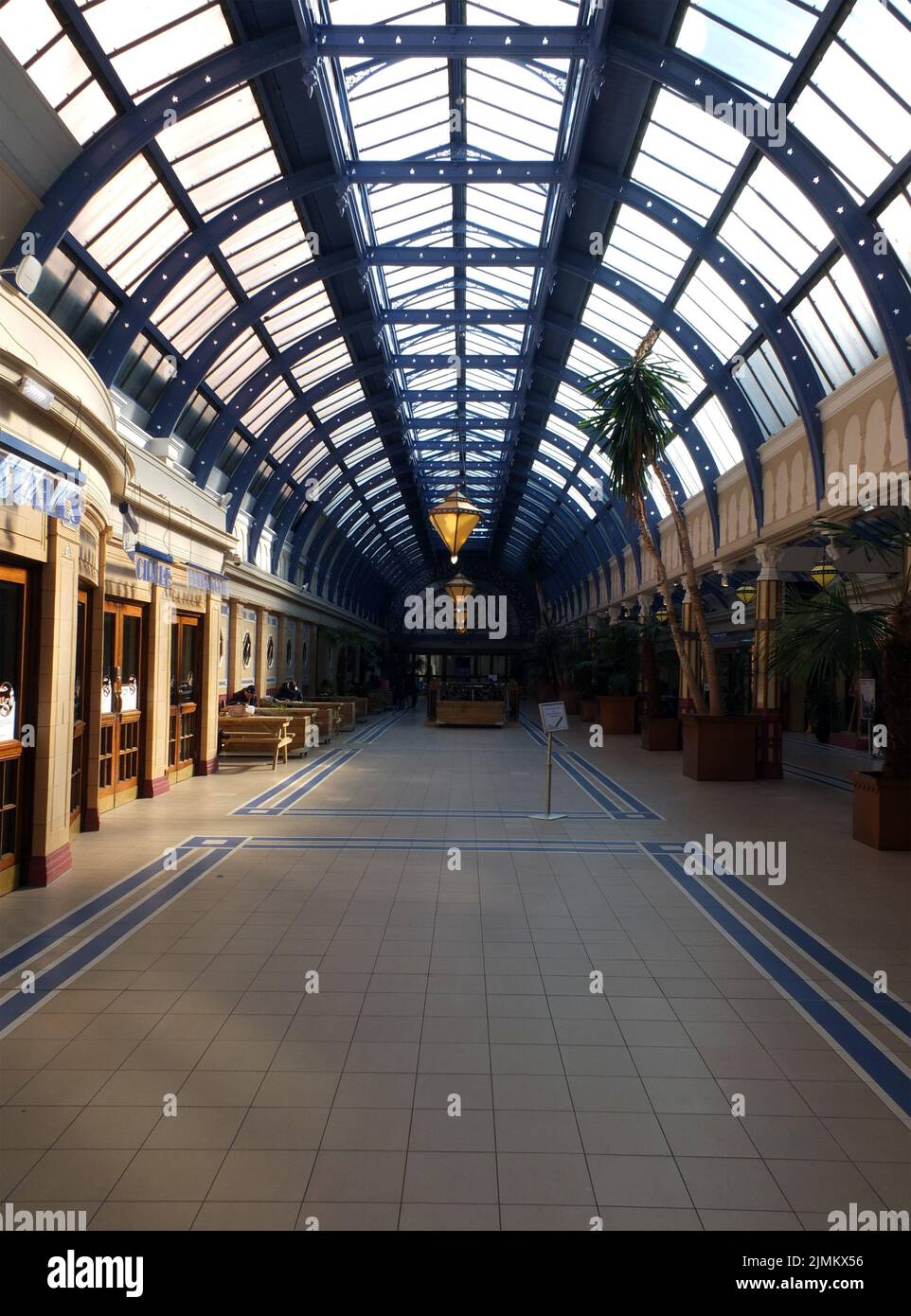 People in the arcade area of the winter gardens in blackpool Stock ...