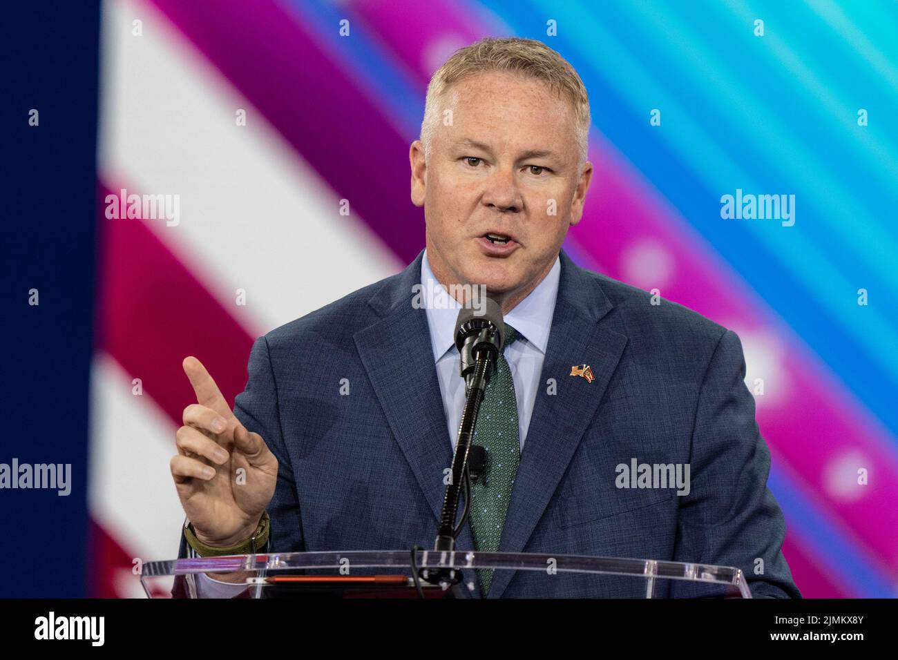 Congressman Warren Davidson speaks during CPAC Texas, USA. , . (Photo ...