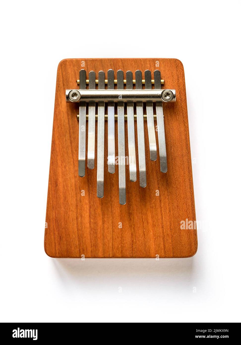 Traditional wooden kalimba isolated on white Stock Photo - Alamy