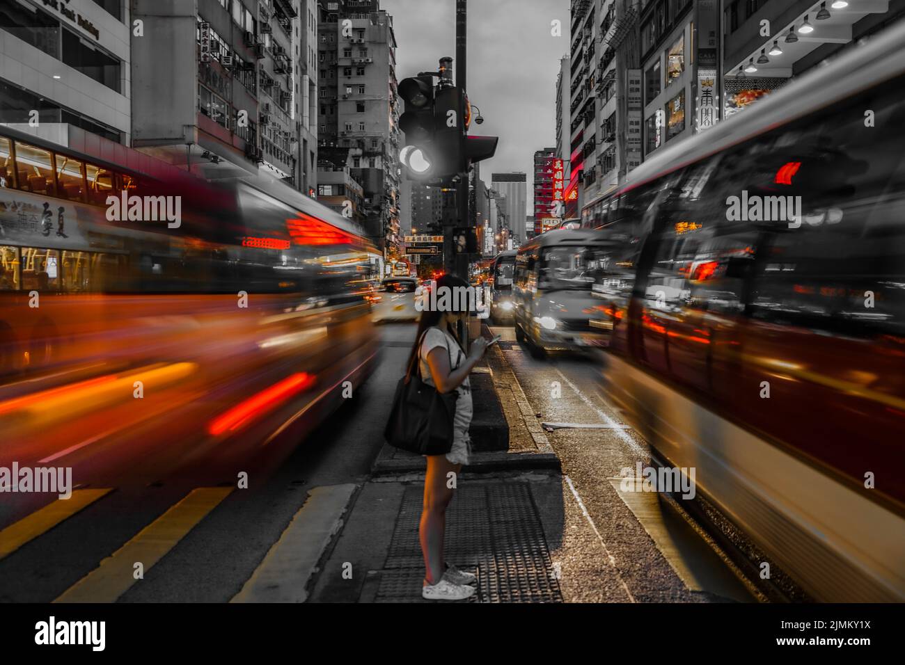 Hong Kong Building Group and Transportation (Neysan Road Stock Photo ...