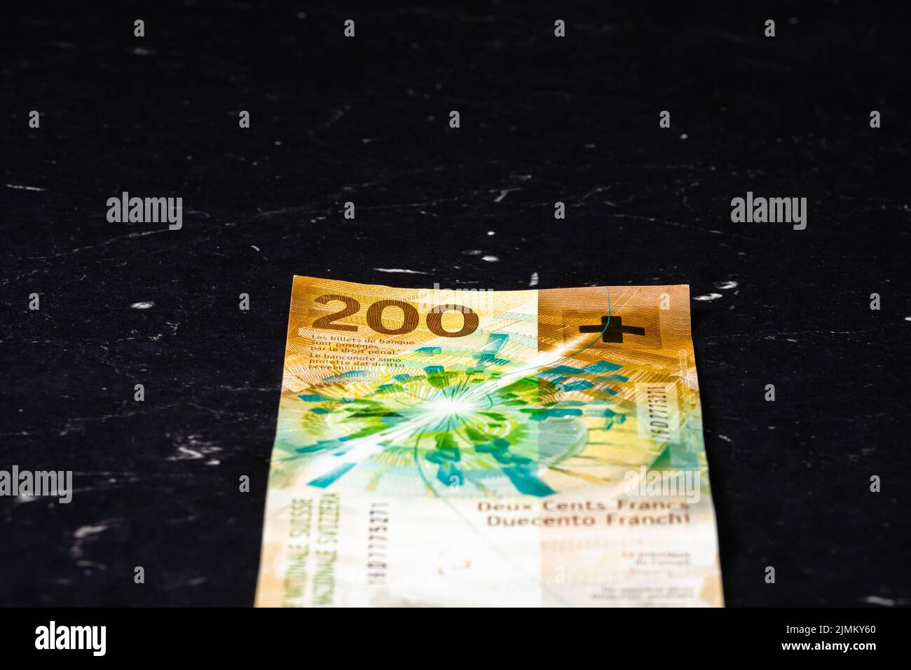 Swiss Franc currency. Europe inflation, CHF money Stock Photo - Alamy
