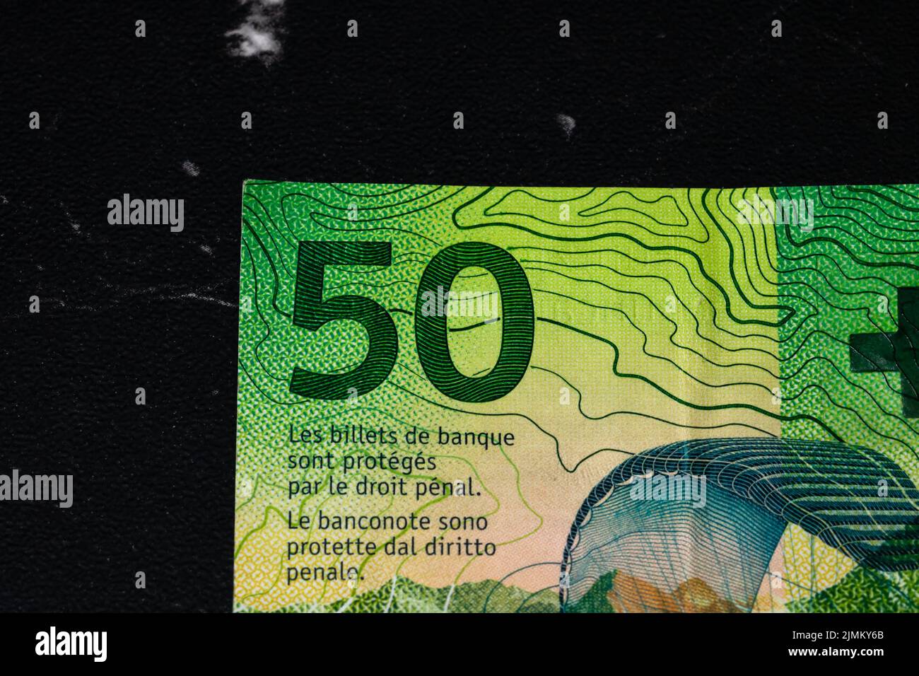 Swiss Franc currency. Europe inflation, CHF money Stock Photo - Alamy