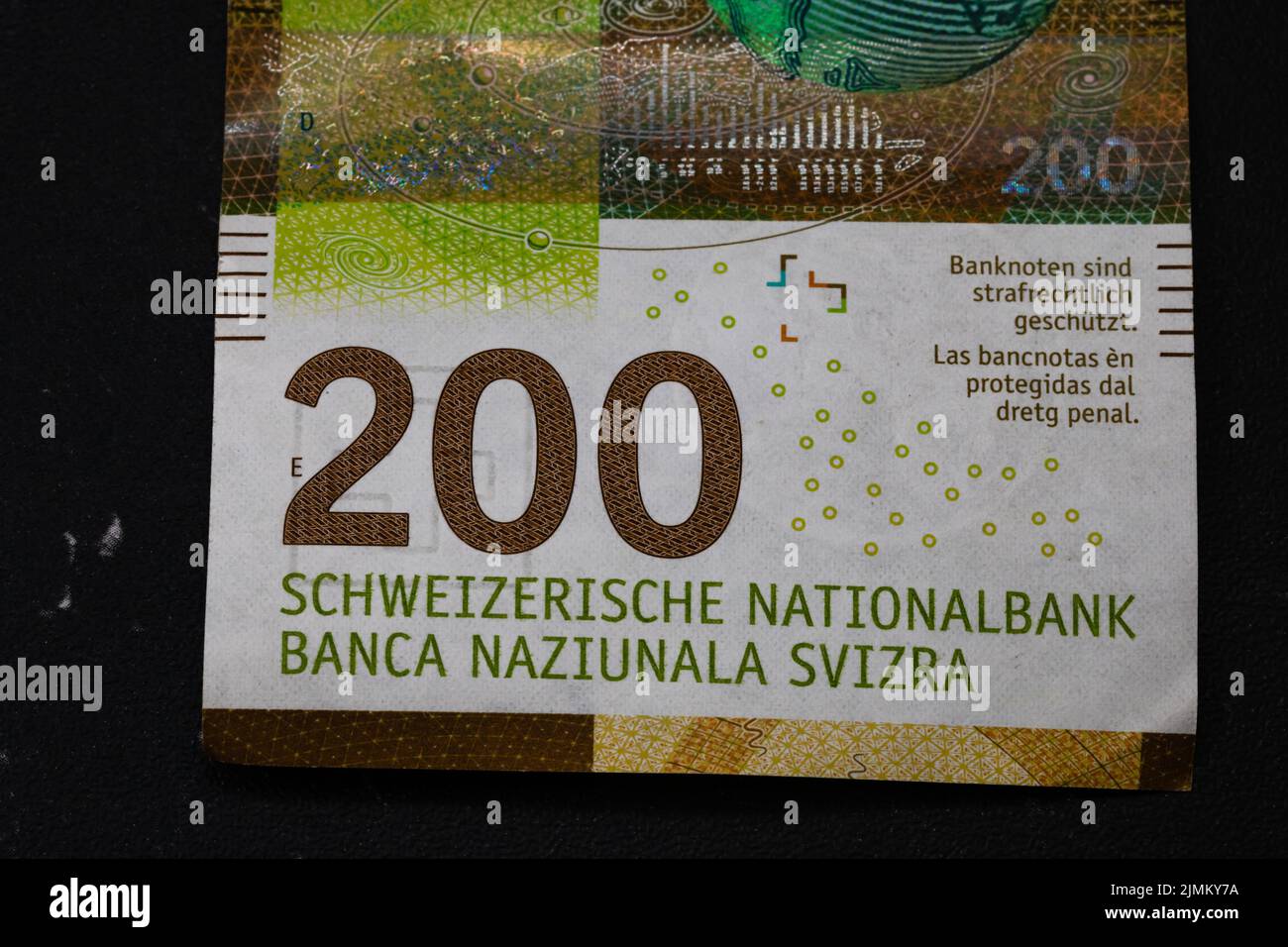 Swiss Franc currency. Europe inflation, CHF money Stock Photo - Alamy