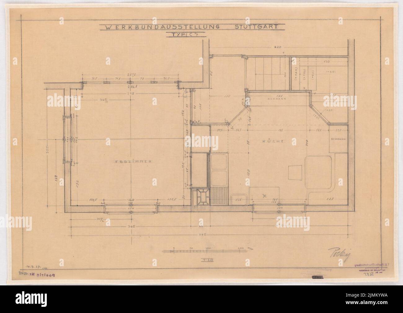 Poelzig Hans (1869-1936), Werkbund exhibition Stuttgart-Weißenhof ...