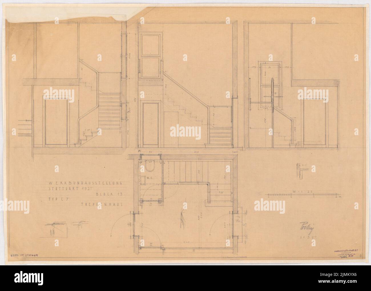 Poelzig Hans (1869-1936), Werkbund exhibition Stuttgart-Weißenhof ...