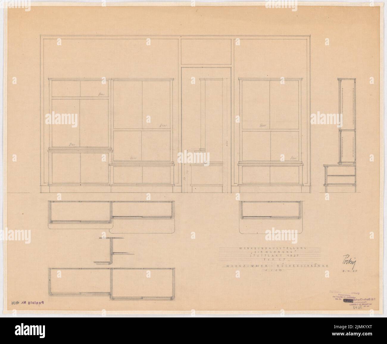 Poelzig Hans (1869-1936), Werkbund exhibition Stuttgart-Weißenhof ...